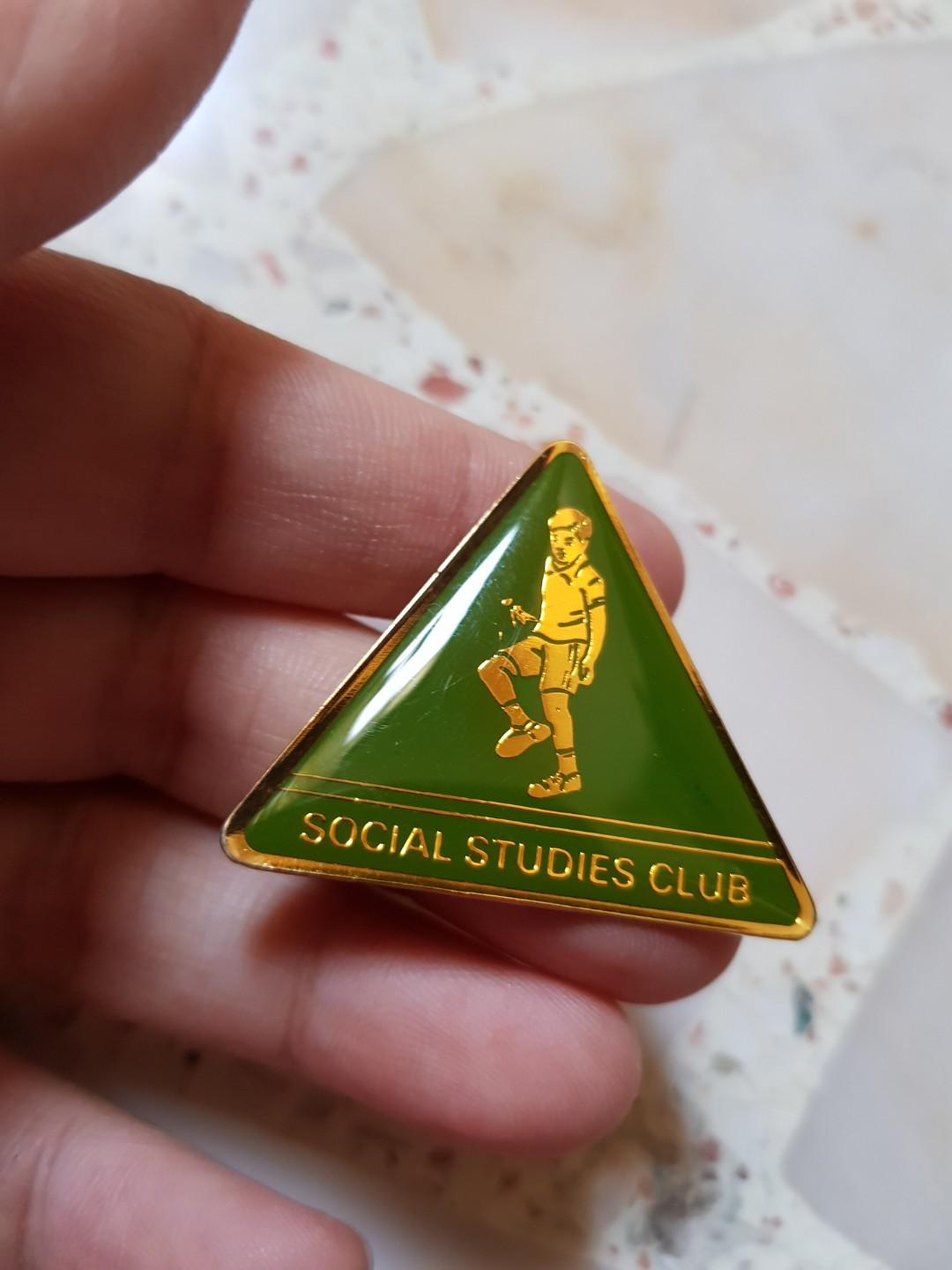 SOCIAL STUDIES CLUB BADGES, Hobbies & Toys, Memorabilia & Collectibles ...