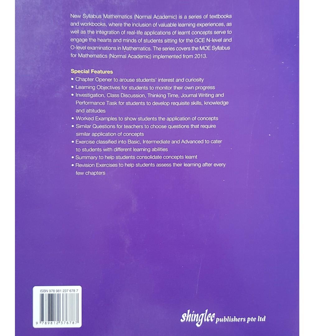 Textbook Lower Secondary Two Mathematics (Normal Academic) - S2 ...