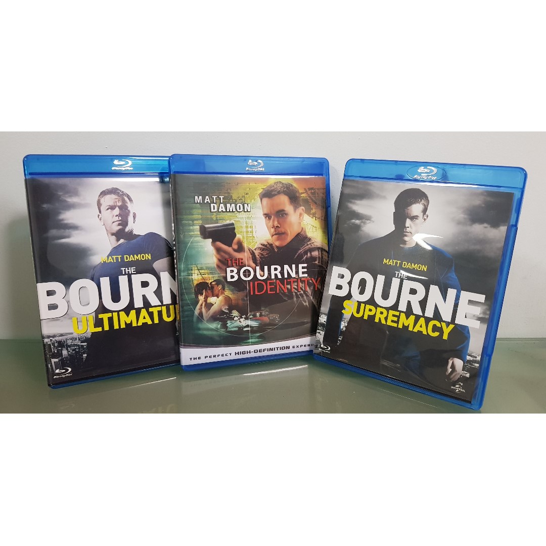 The Bourne Trilogy Blu Ray: Bourne Identity / Bourne Ultimatum / Bourne Supremacy, Music & Media ...