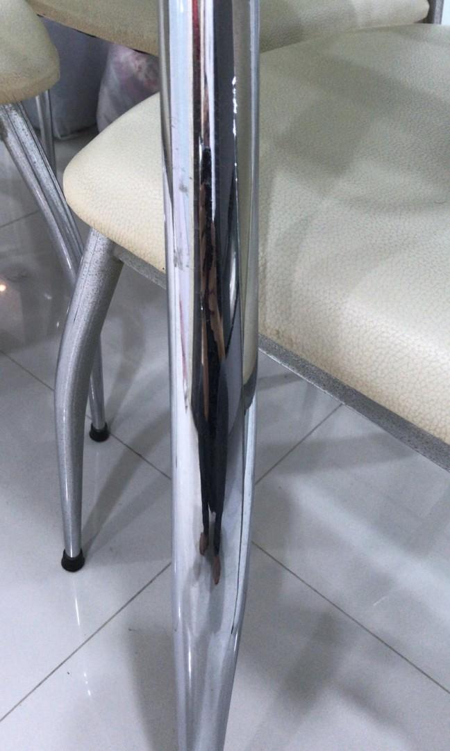 Used Glass Top Dining Table ONLY, Furniture & Home Living, Furniture ...