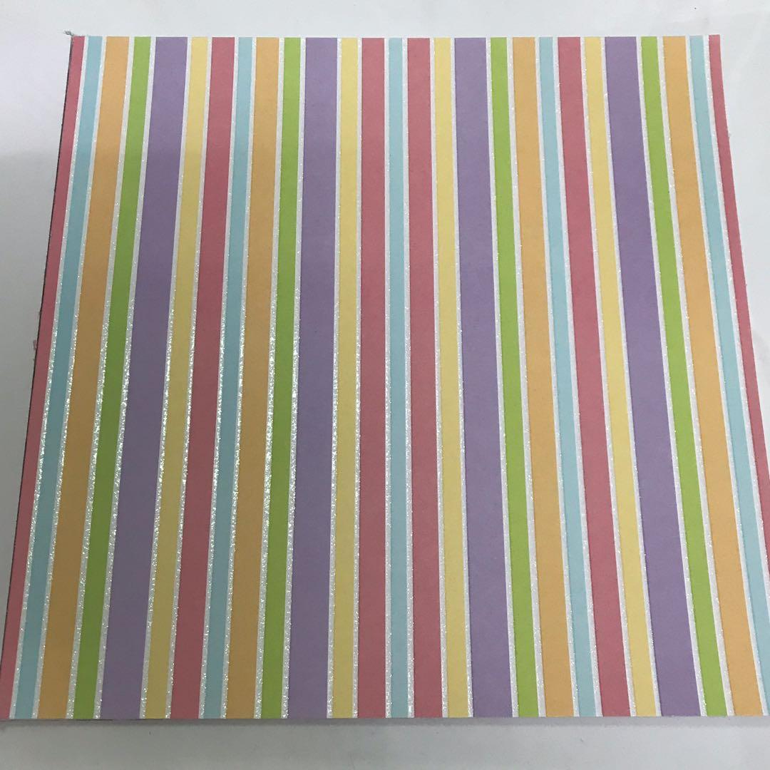 21 sheets 12x12 Glitter Stack scrapbook paper by Die Cuts with a View ...