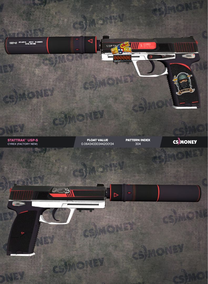 [65%] Market csgo usp-s cyrex, Video Gaming, Gaming Accessories, Game ...