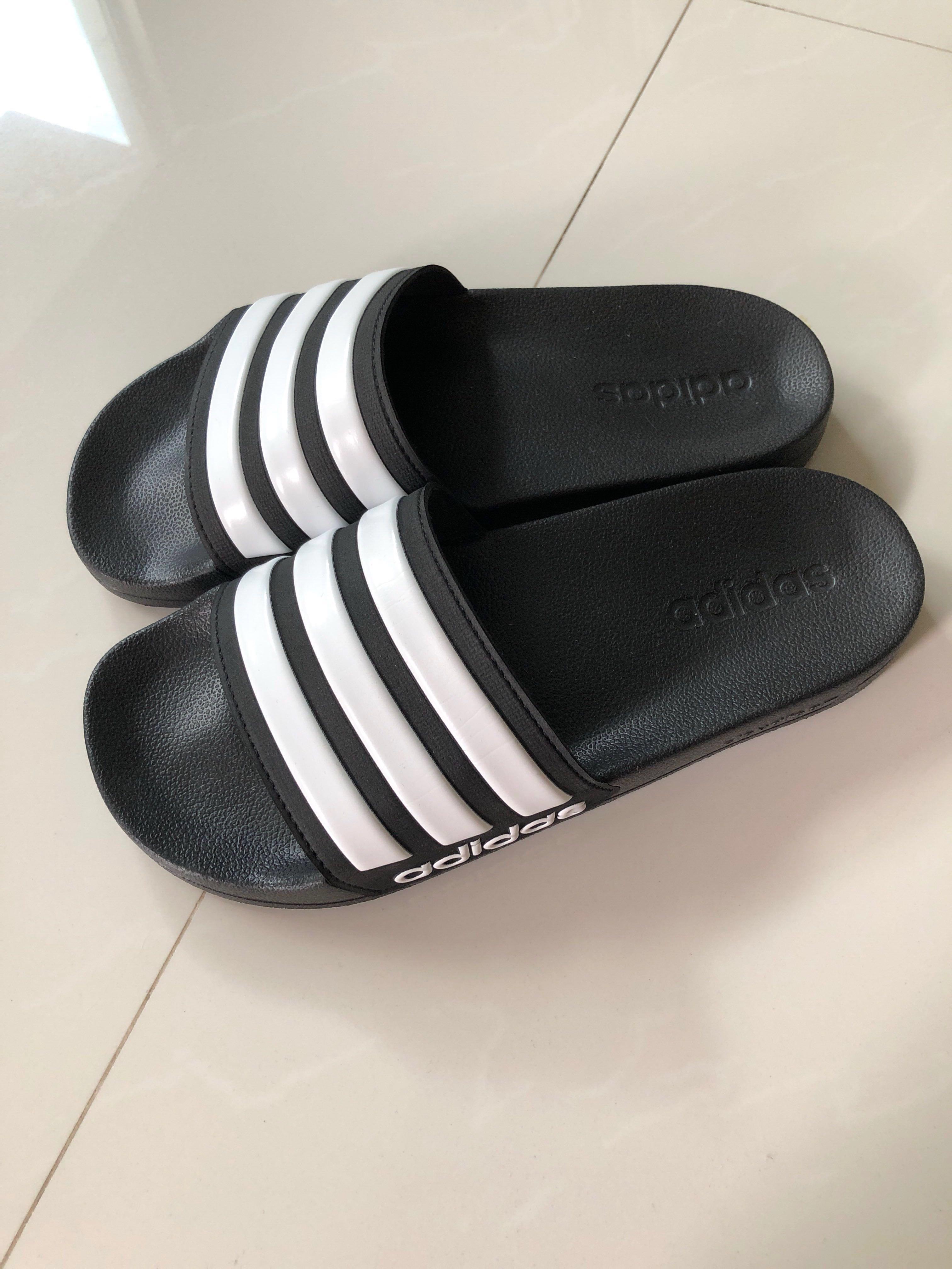 Adidas Cloudfoam Adilette Slides, Women's Fashion, Footwear, Flipflops ...
