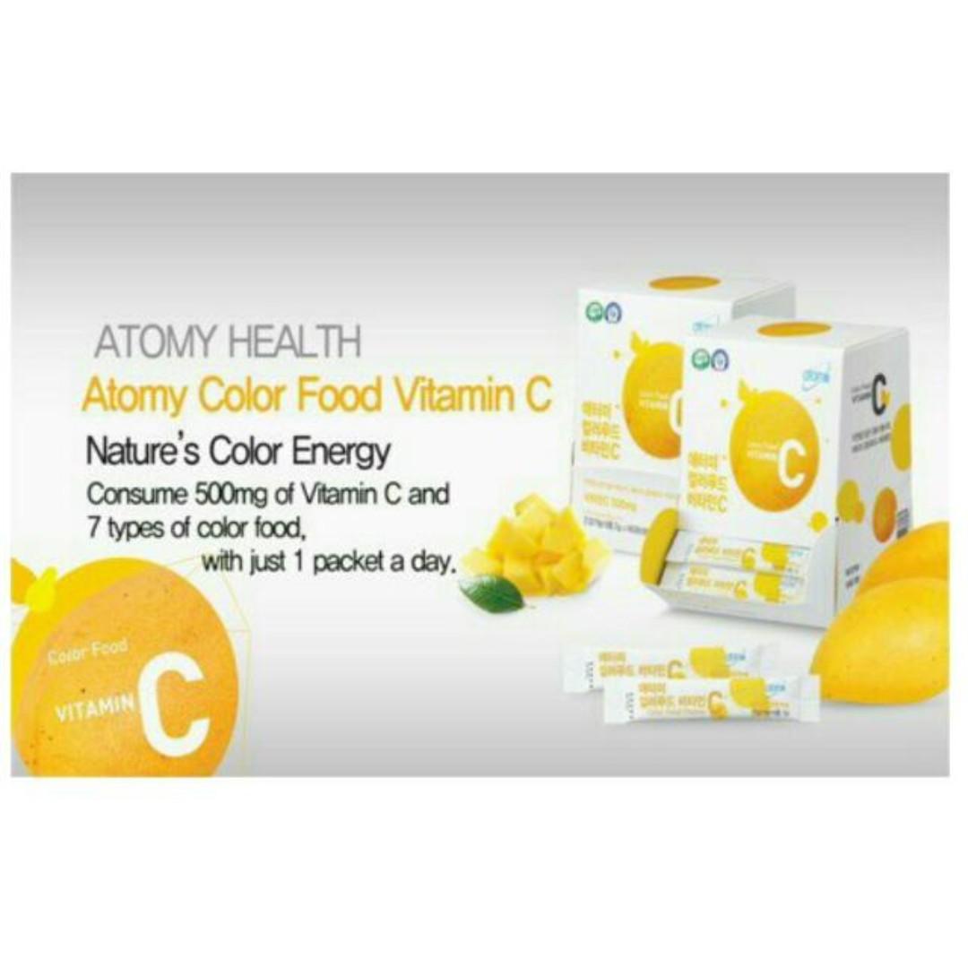 atomy color food vitamin c from korea (90 sticks), Health & Nutrition ...