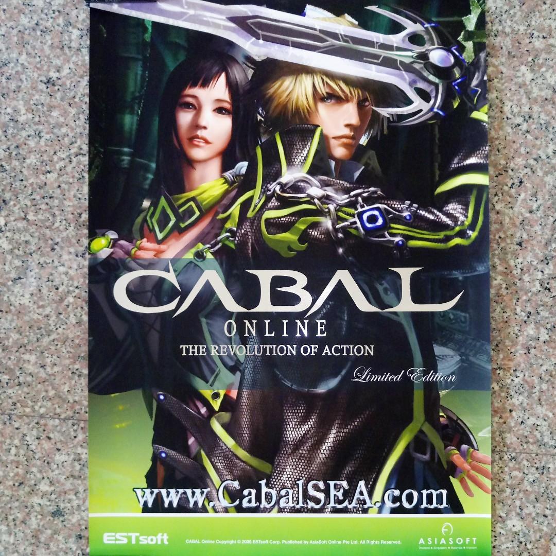 ⭐CABAL online Poster original with chrome text - Limited Edition 2008 ...