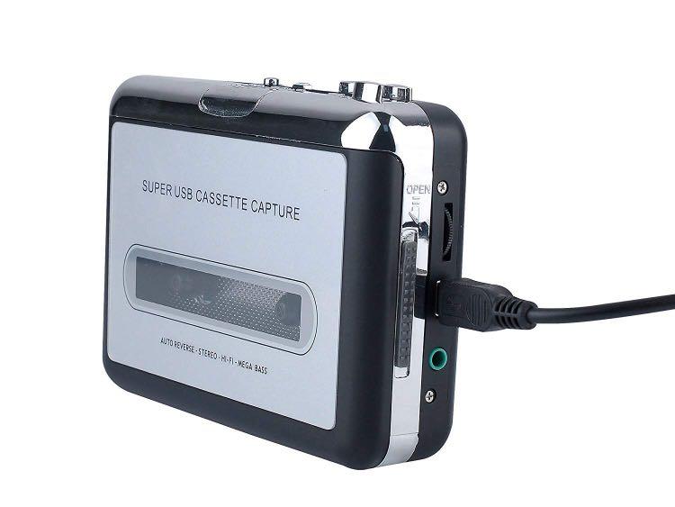 Ezcap Portable USB Cassette Capture, Old Tape Player Captures MP3 Audio ...