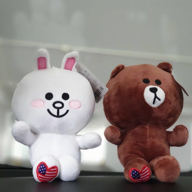 Line Friends Plush Collectibles [Brown & Cony], Hobbies & Toys, Toys ...