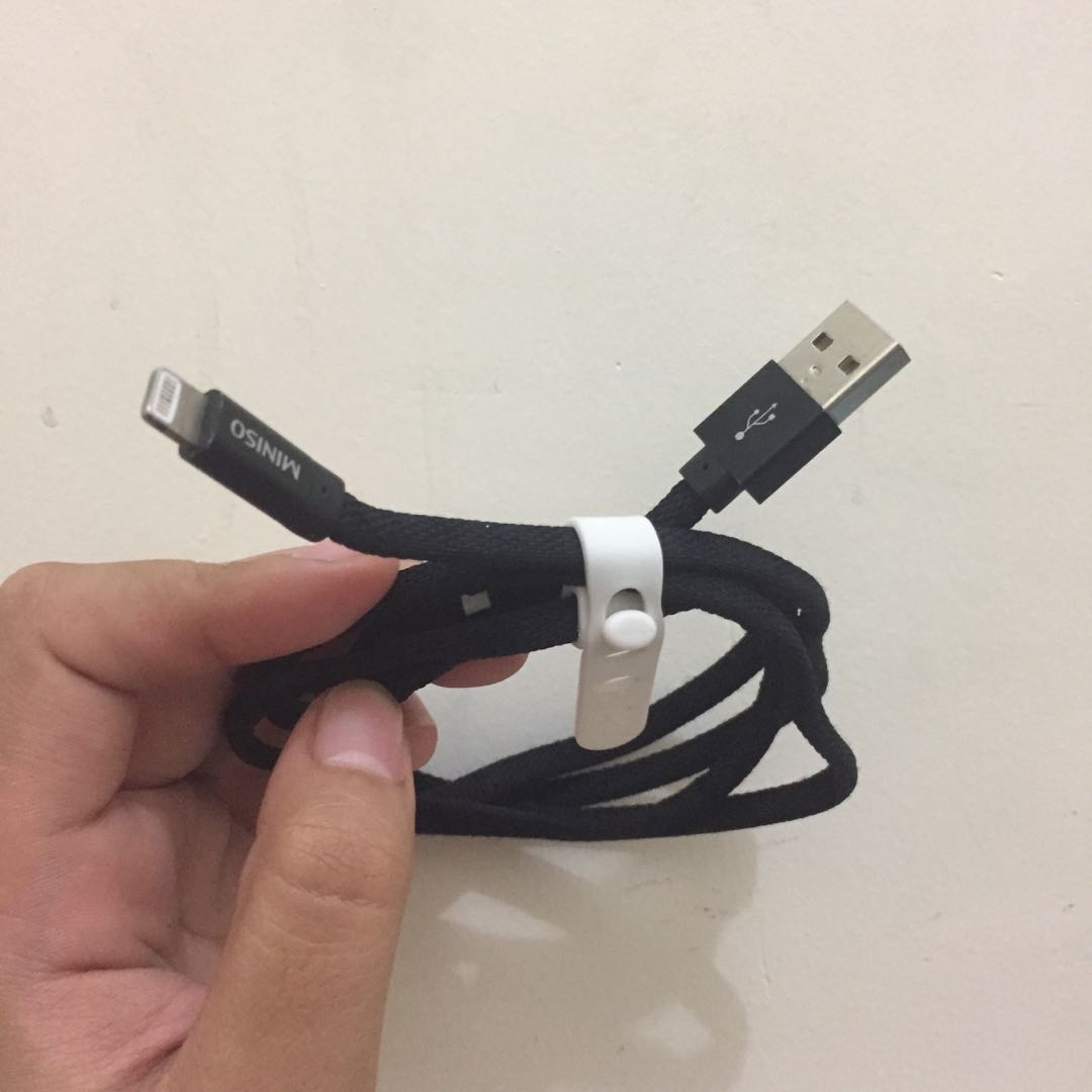 Miniso Lightning Cable (1M), Mobile Phones & Gadgets, Mobile & Gadget ...