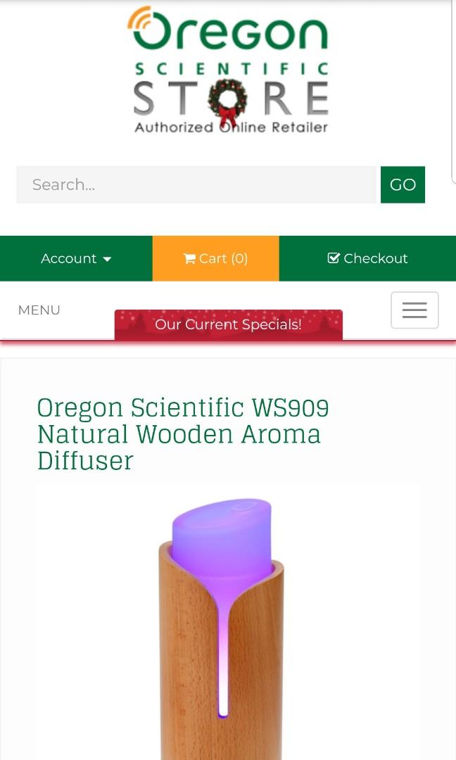 Oregon Scientific i.relax ZEN Aroma Diffuser WS909 (with Remote Control ...