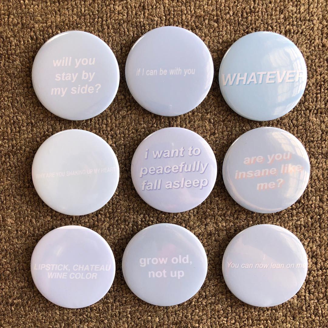 Pastel Badges, Hobbies & Toys, Stationery & Craft, Handmade Craft on ...