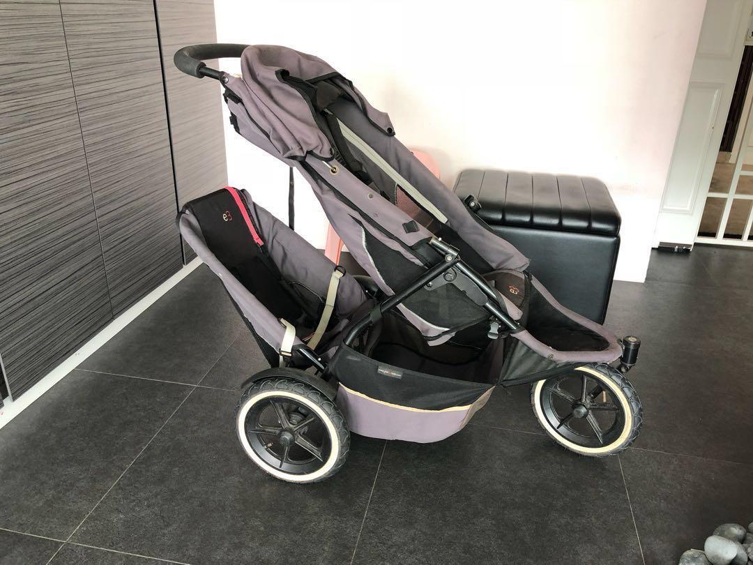 Phil & Ted e3 double stroller/pram/buggy used, Babies & Kids, Strollers ...