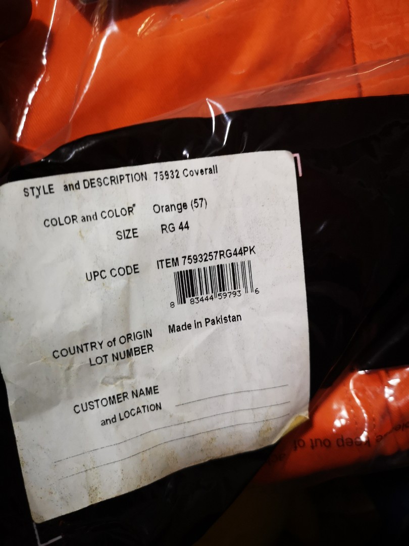 Red Wing Coverall Size RG44, Men's Fashion, Coats, Jackets and ...