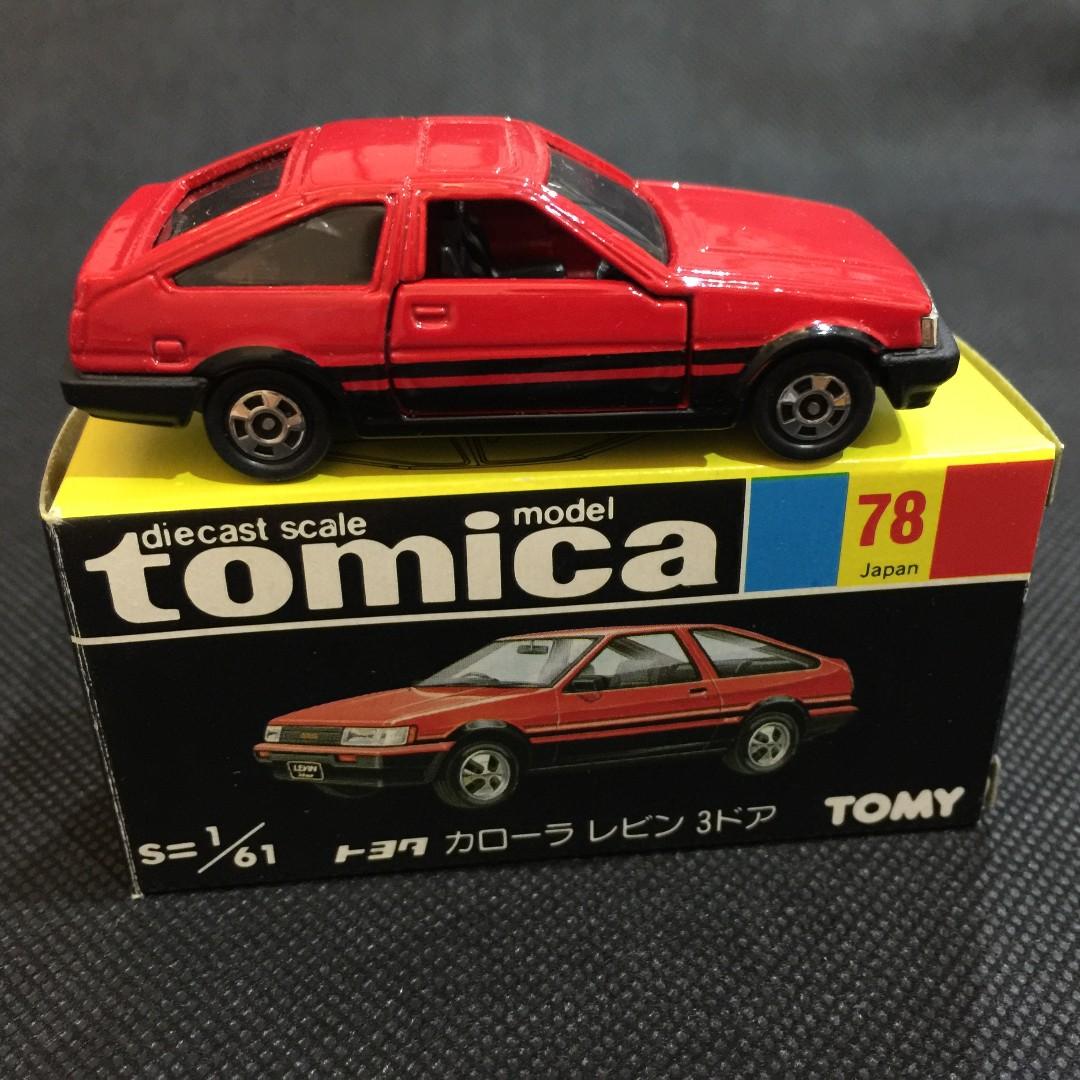 Tomica No 78 Black Box Toyota AE86 Levin (Regular Color), Hobbies ...