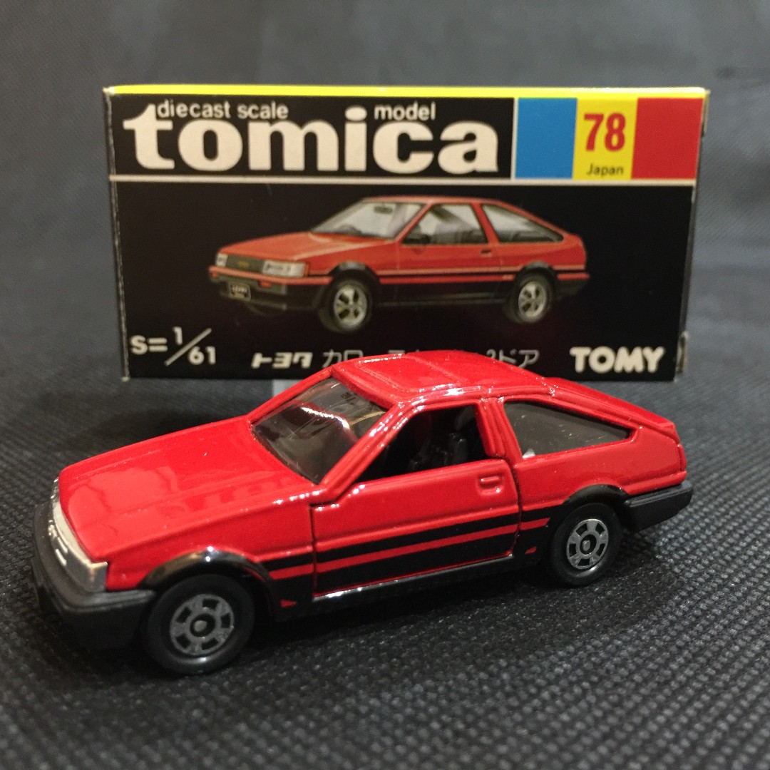 Tomica No 78 Black Box Toyota AE86 Levin (Regular Color), Hobbies ...