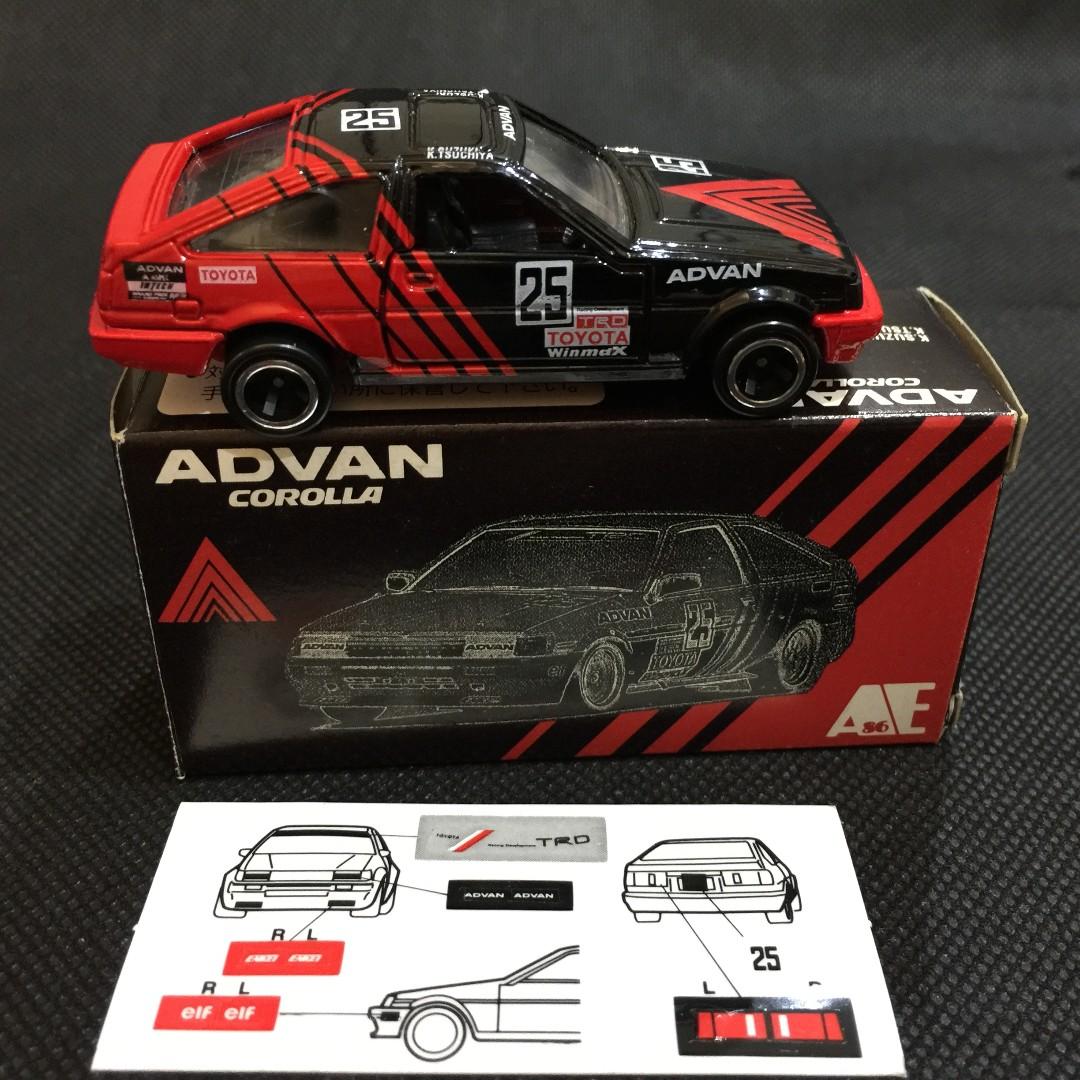 Toyota AE86 Levin ADVAN (brand of Yokohama) racing team, Hobbies & Toys ...