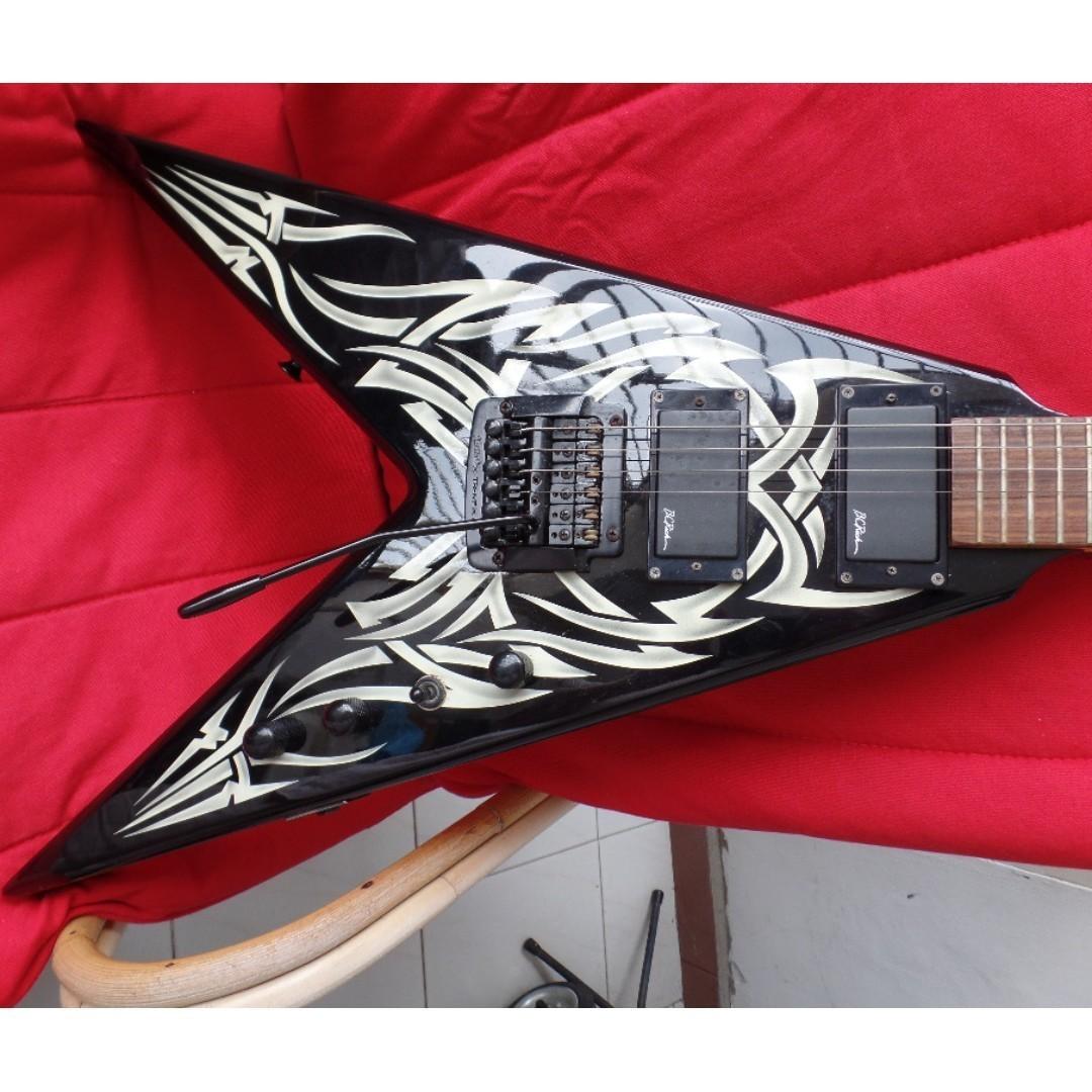 Used working beautiful B.C. Rich KKV Kerry King black electric guitar ...