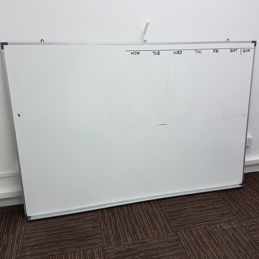 Wall mounted magnetic Whiteboard - 4ft by 6ft (120cm x 180cm), Hobbies ...