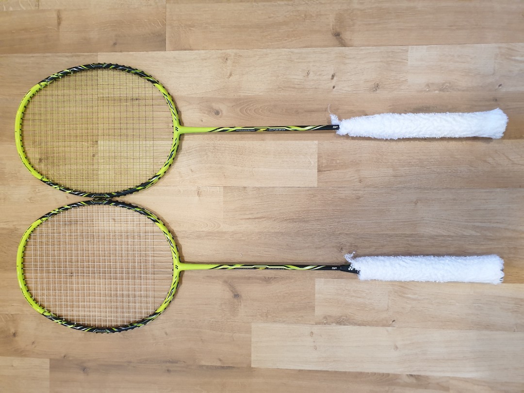 2 Yonex Nanoray Z Speed Badminton Rackets, Sports Equipment, Sports ...