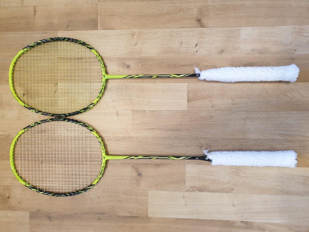 2 Yonex Nanoray Z Speed Badminton Rackets, Sports Equipment, Sports ...
