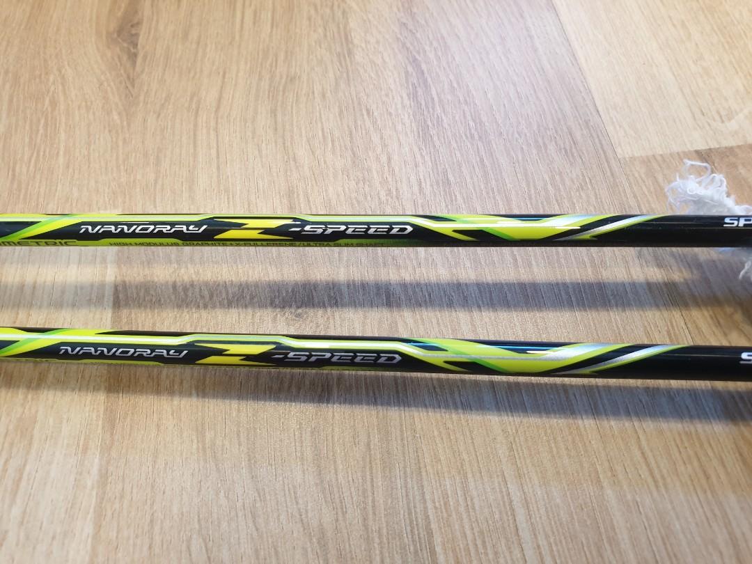 2 Yonex Nanoray Z Speed Badminton Rackets, Sports Equipment, Sports ...