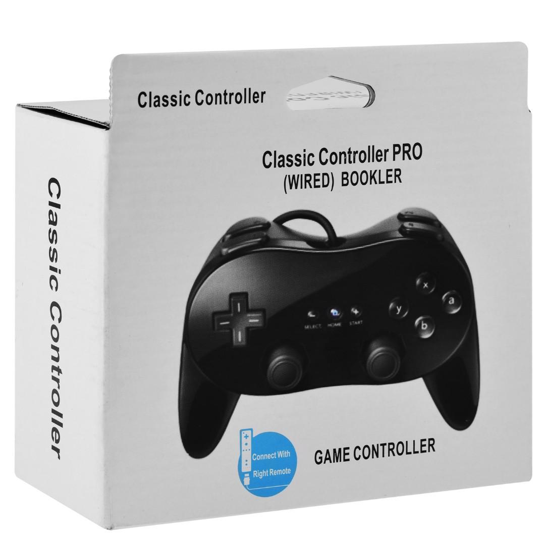 Nintendo Wii 經典手制 Wii U Classic Controller Joypad Pro手制 黑色, 電子遊戲, 遊戲機配件 ...
