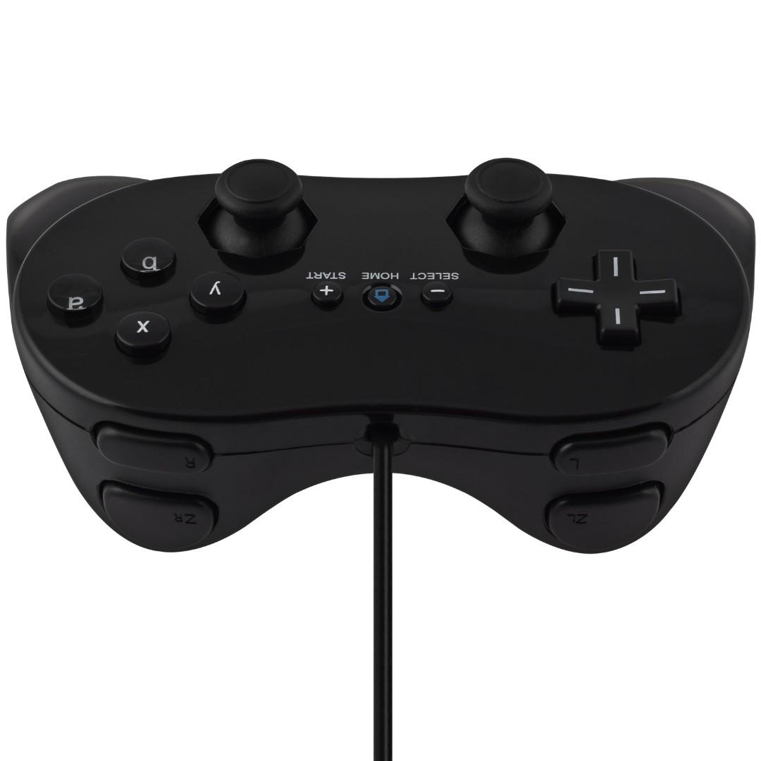Nintendo Wii 經典手制 Wii U Classic Controller Joypad Pro手制 黑色, 電子遊戲, 遊戲機配件 ...