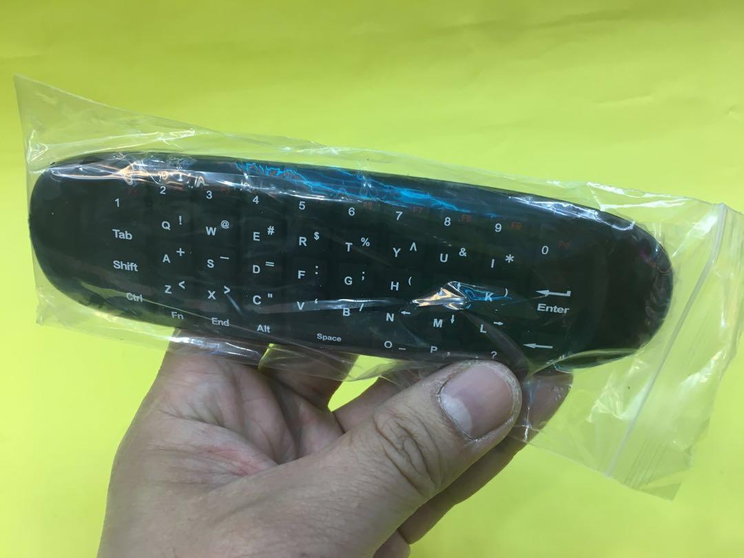 空中滑鼠+鍵盤/Air mouse with Gyroscope,air keyboard Comparible for Android ...