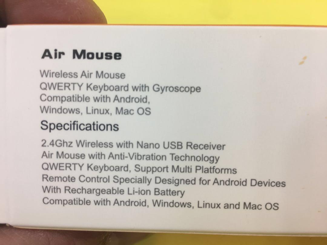 空中滑鼠+鍵盤/Air mouse with Gyroscope,air keyboard Comparible for Android ...
