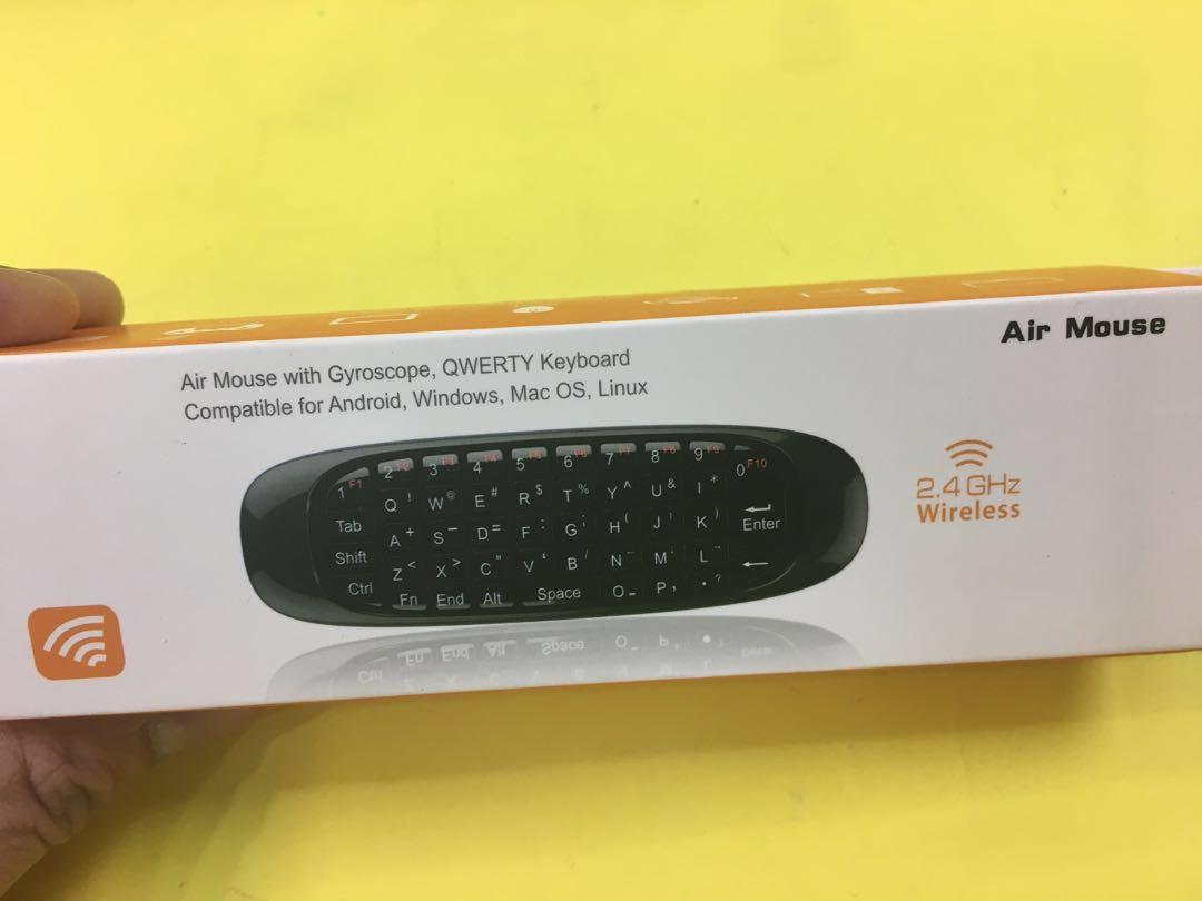 空中滑鼠+鍵盤/Air mouse with Gyroscope,air keyboard Comparible for Android ...