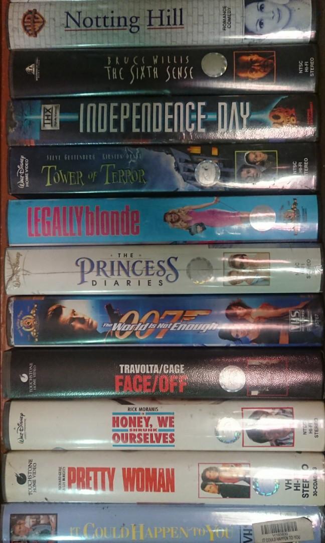 Assorted VHS Tapes, Hobbies & Toys, Music & Media, Vinyls on Carousell