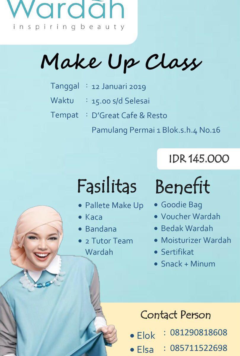 Beauty Class Wardah, Kesehatan & Kecantikan, Rias Wajah di Carousell