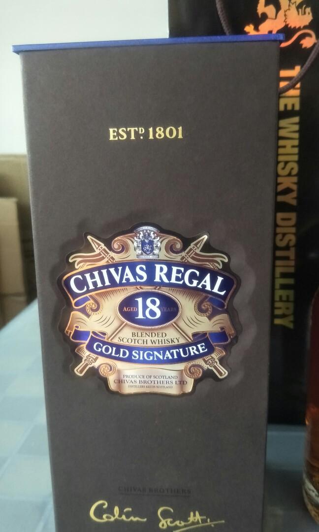 Chivas Regal 18 years old, Food & Drinks, Alcoholic Beverages on Carousell