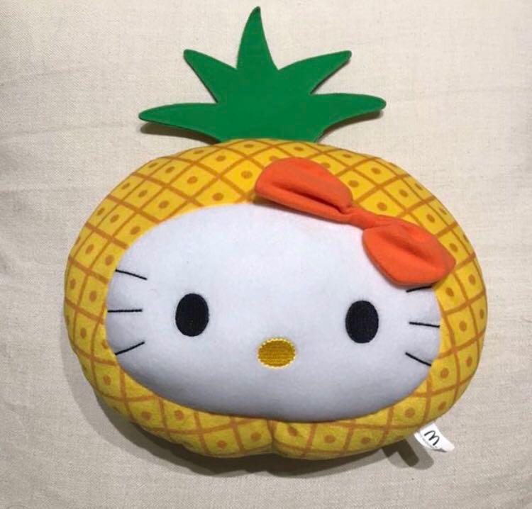 Hello Kitty Pineapple Plush, Hobbies & Toys, Toys & Games on Carousell
