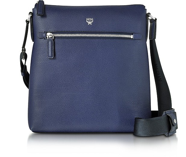 MCM Ottomar Pistol Blue Grain, Luxury, Bags & Wallets on Carousell