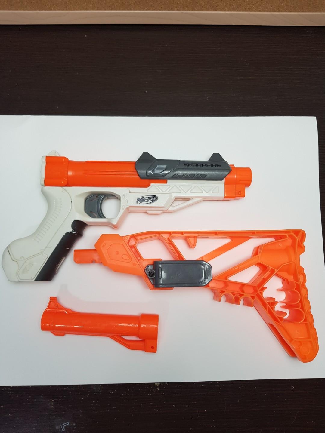 Rare NERF-Sharpfire(CHEAPEST ON THE MARKET), Hobbies & Toys, Toys ...