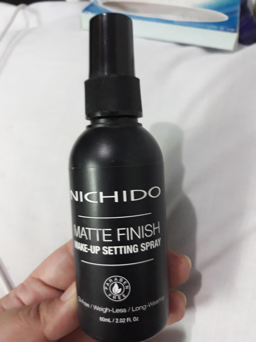 Nichido Matte Finish Make Up Setting Spray, Beauty & Personal Care ...