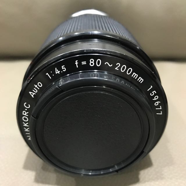 Nikon NIKKOR-C Manual 80-200mm F4.5 Non-Ai F mount, Photography ...