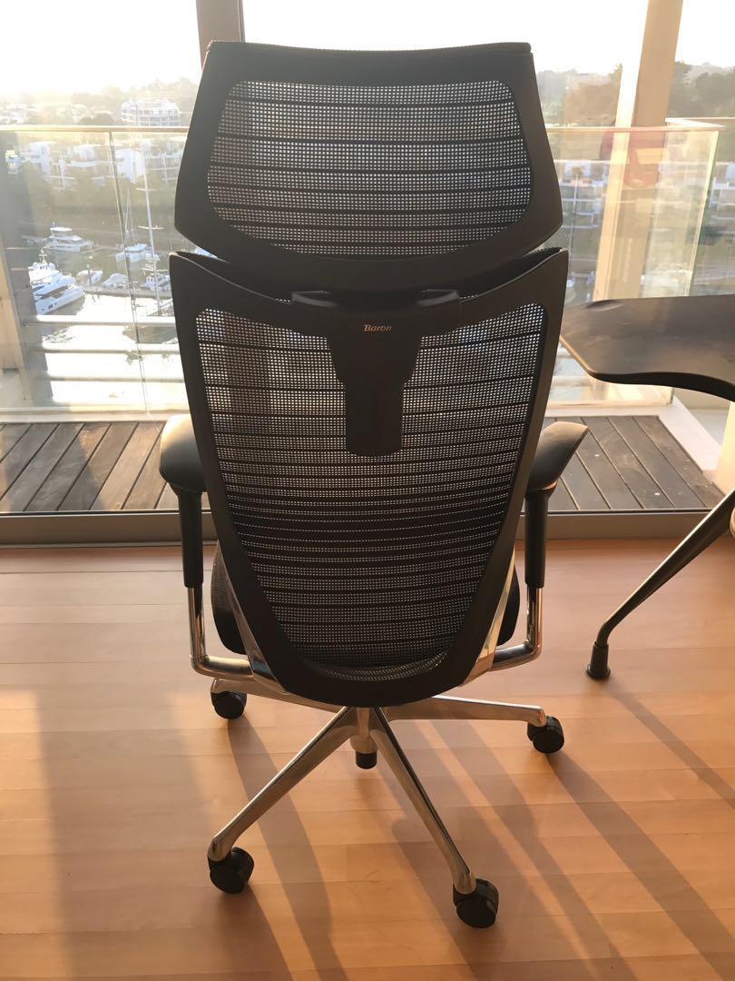 Office Chair(Okamura Baron chair), Furniture & Home Living, Furniture ...