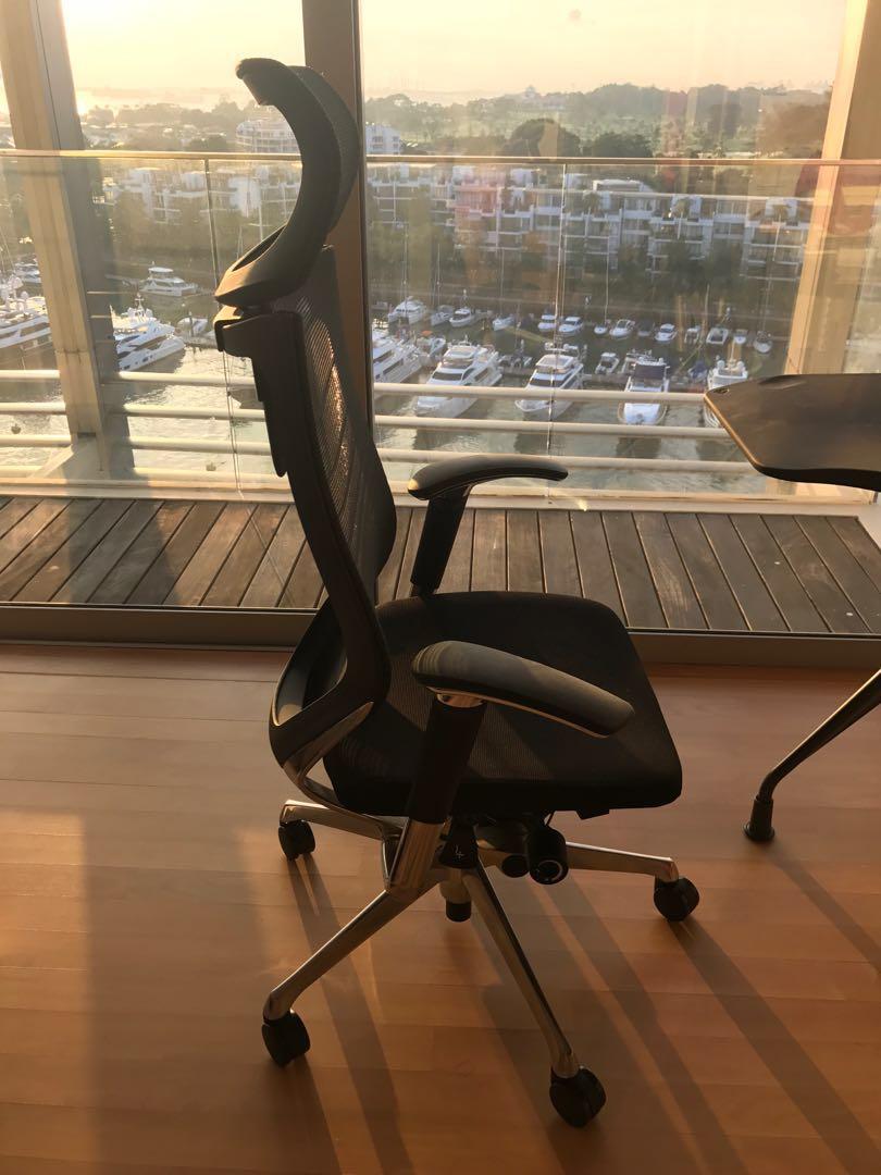 Office Chair(Okamura Baron chair), Furniture & Home Living, Furniture ...