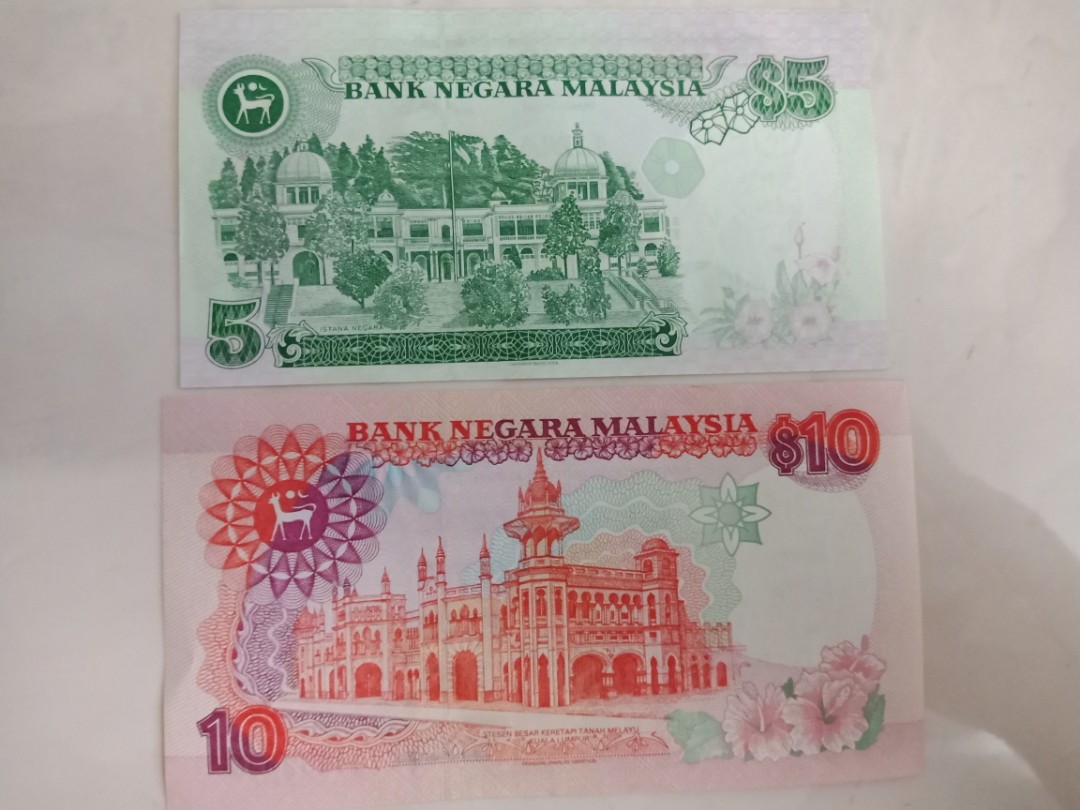 Old RM5 and RM10 ringgit notes, Hobbies & Toys, Collectibles ...