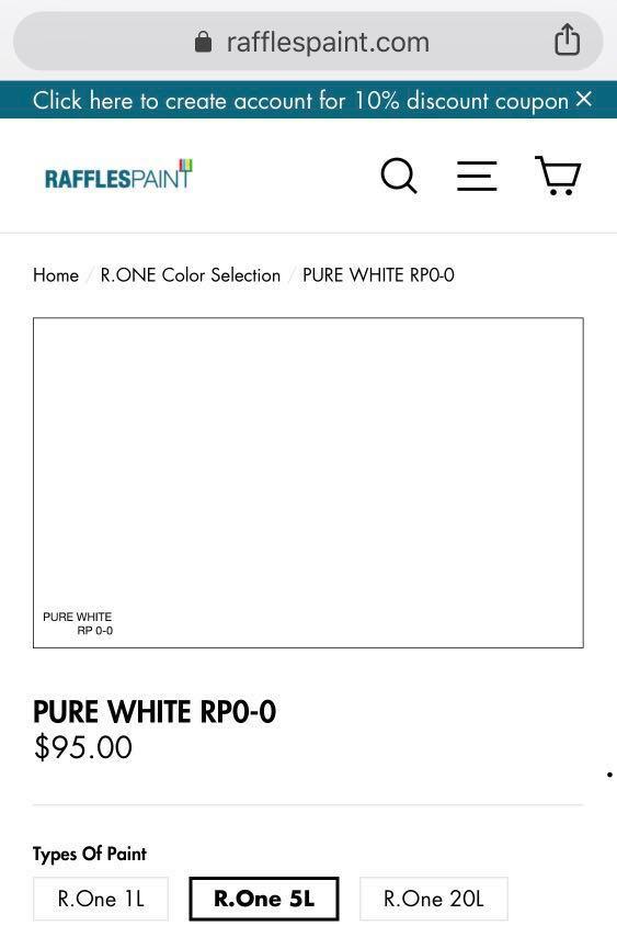 RAFFLES PAINT R.ONE (PAINT & PRIMER 2 in 1) ULTRA PREMIUM PAINT ...