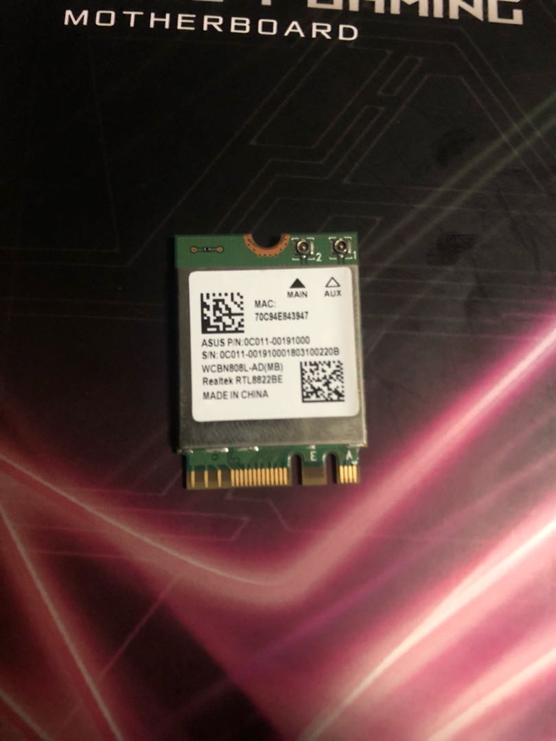 RealTek RTL8822BE 802.11AC 2.4G/5GHz Wireless card, Computers & Tech ...