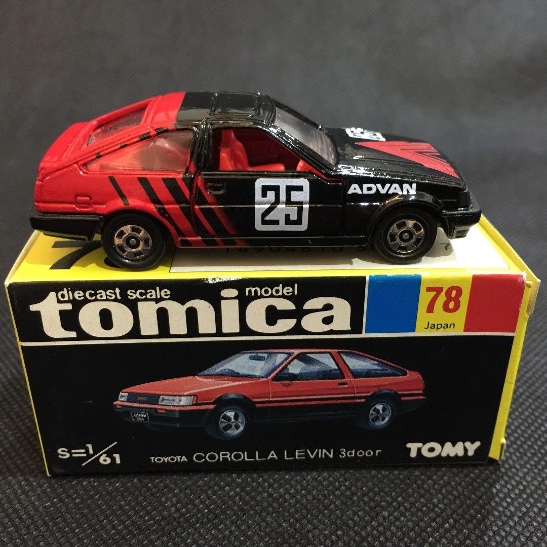Tomica Toyota AE86 Levin ADVAN Black Box, Hobbies & Toys, Toys & Games ...