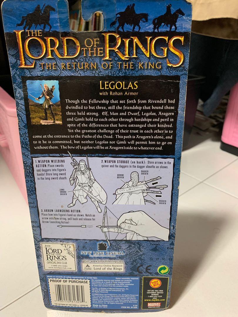 Toy Biz The Lord of the Rings The Return of the King Legolas (with ...