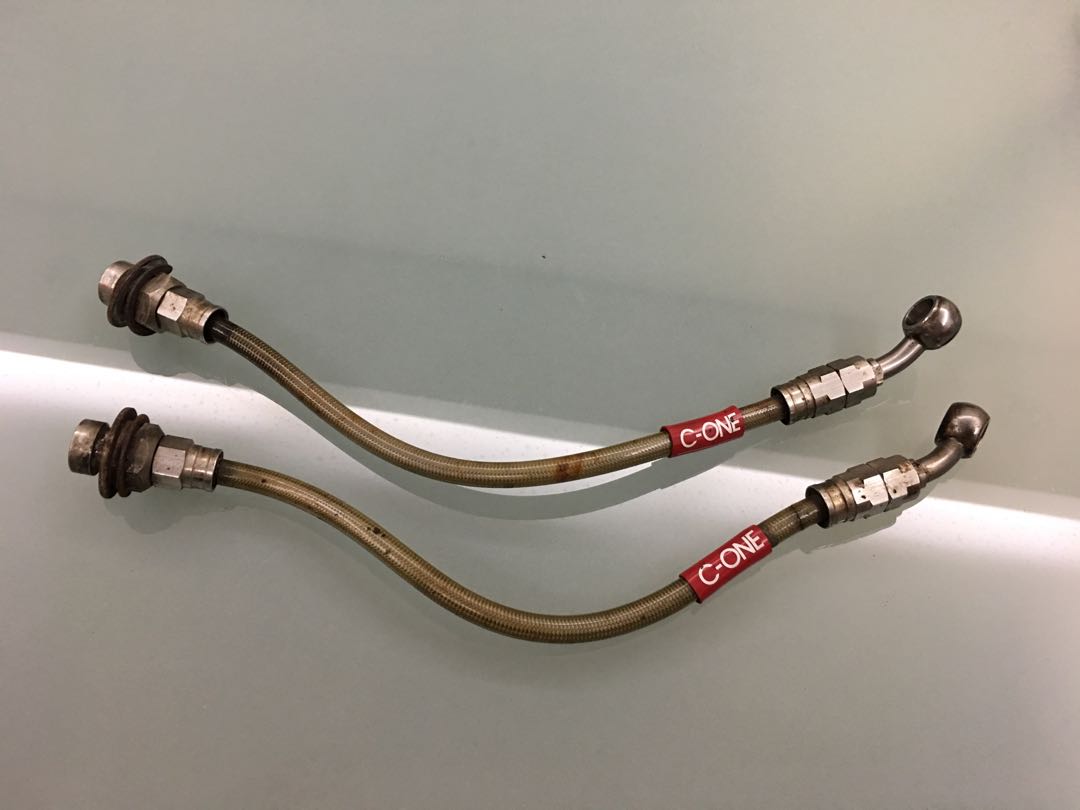 Toyota Celica ZZT231 Rear steel braided brake hose, Auto Accessories on ...