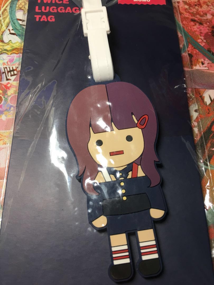 Twice Momo luggage tag, Hobbies & Toys, Memorabilia & Collectibles, Fan ...