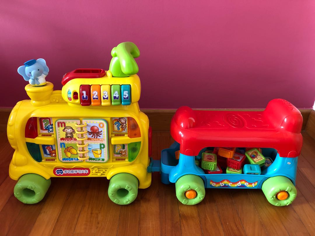 VTech Push & Ride Alphabet Train, Babies & Kids, Toys & Walkers on ...