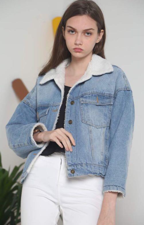Wool Denim Jacket, Women's Fashion, Coats, Jackets and Outerwear on ...