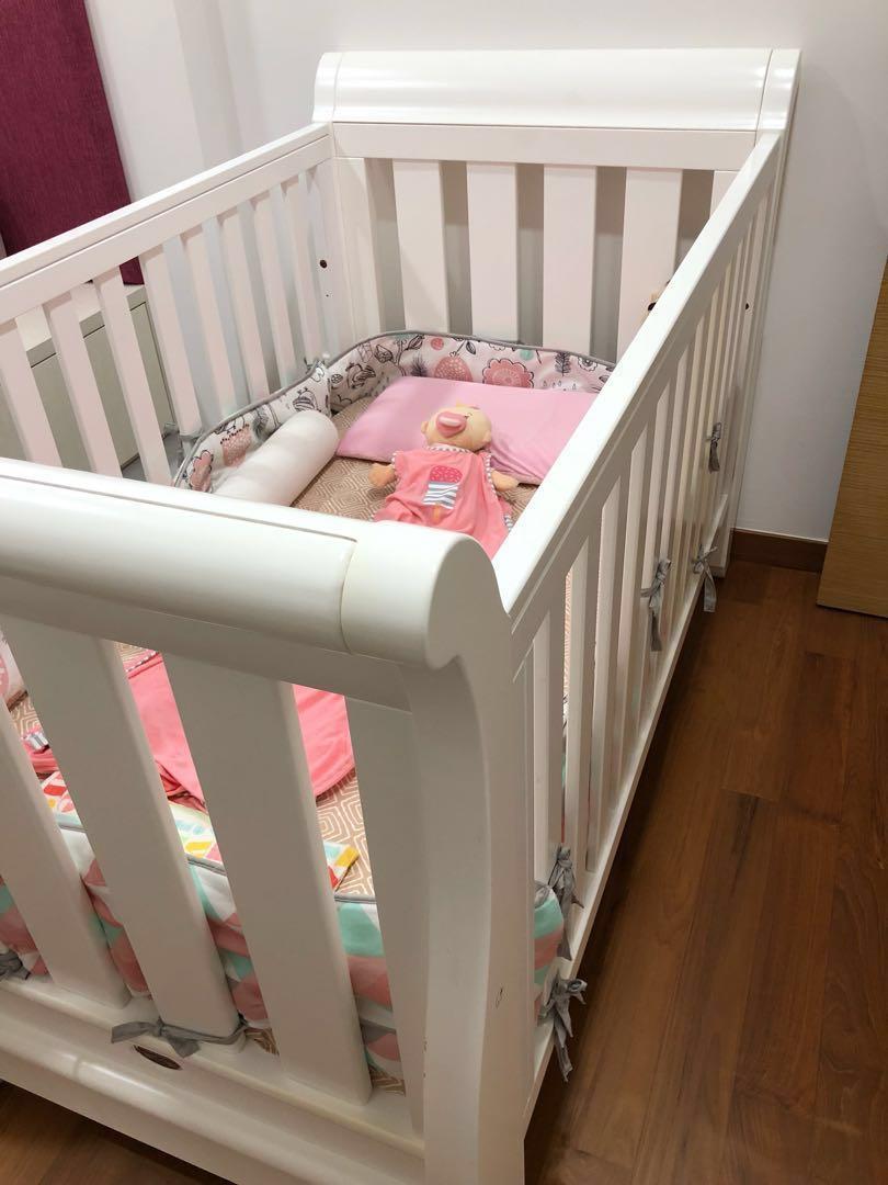Boori Sleigh Royale Cot Bed - retail price $1899 (includes made-for ...