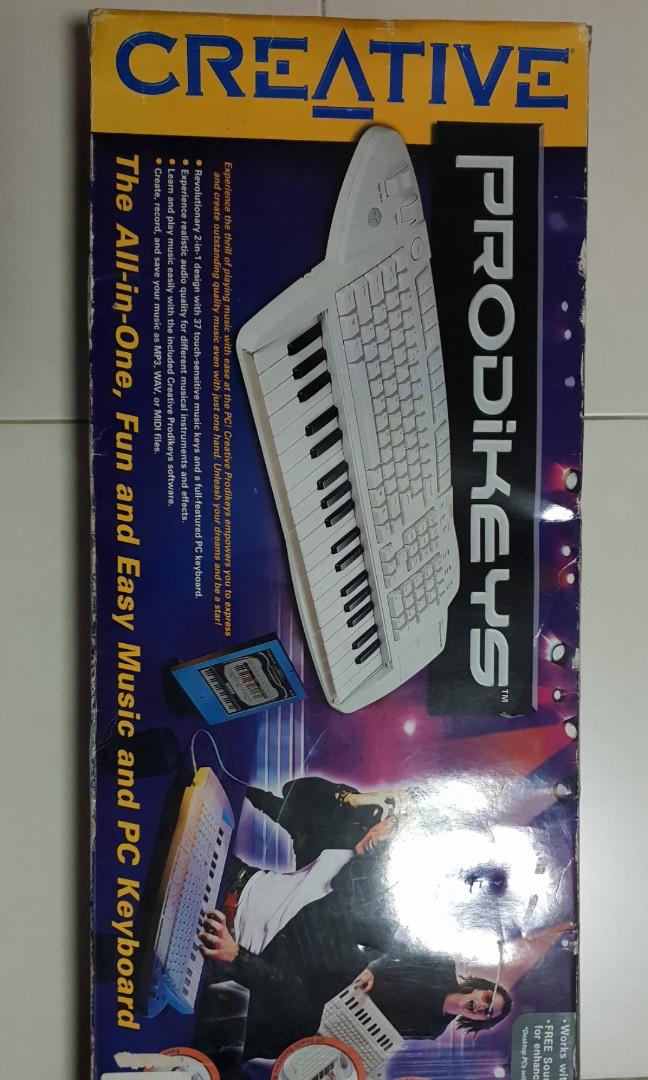 CREATIVE PRODIKEYS & PC KEYBOARD, Hobbies & Toys, Music & Media ...